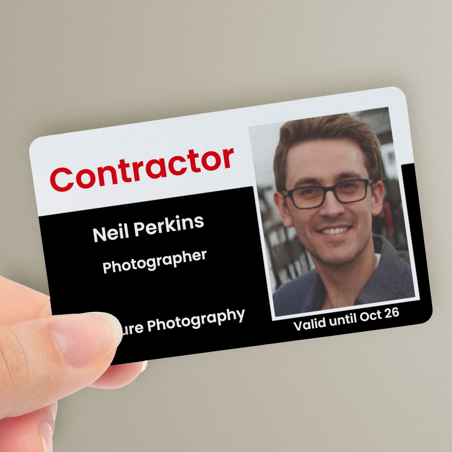 Upload Your Own Photo ID Card | Custom | PTS Personalised