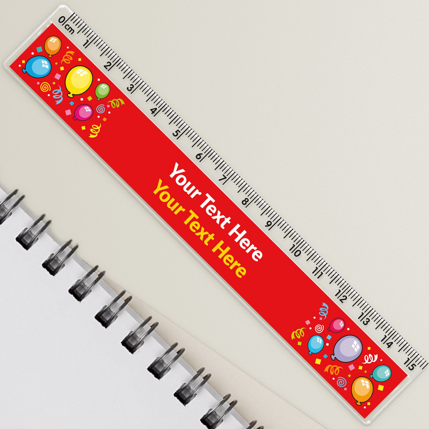 Happy Birthday Ruler | Add Wording | 15cm | PTS Personalised