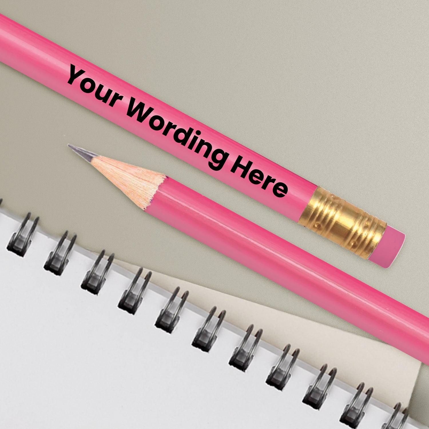 Pink Pencils | Add Your Own Wording | PTS Personalised