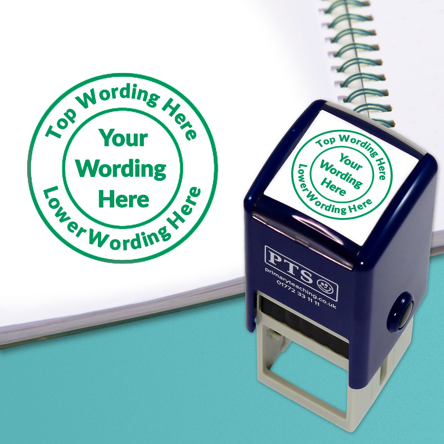 Circle Wording Stamper | Add Text | 25mm | PTS Personalised