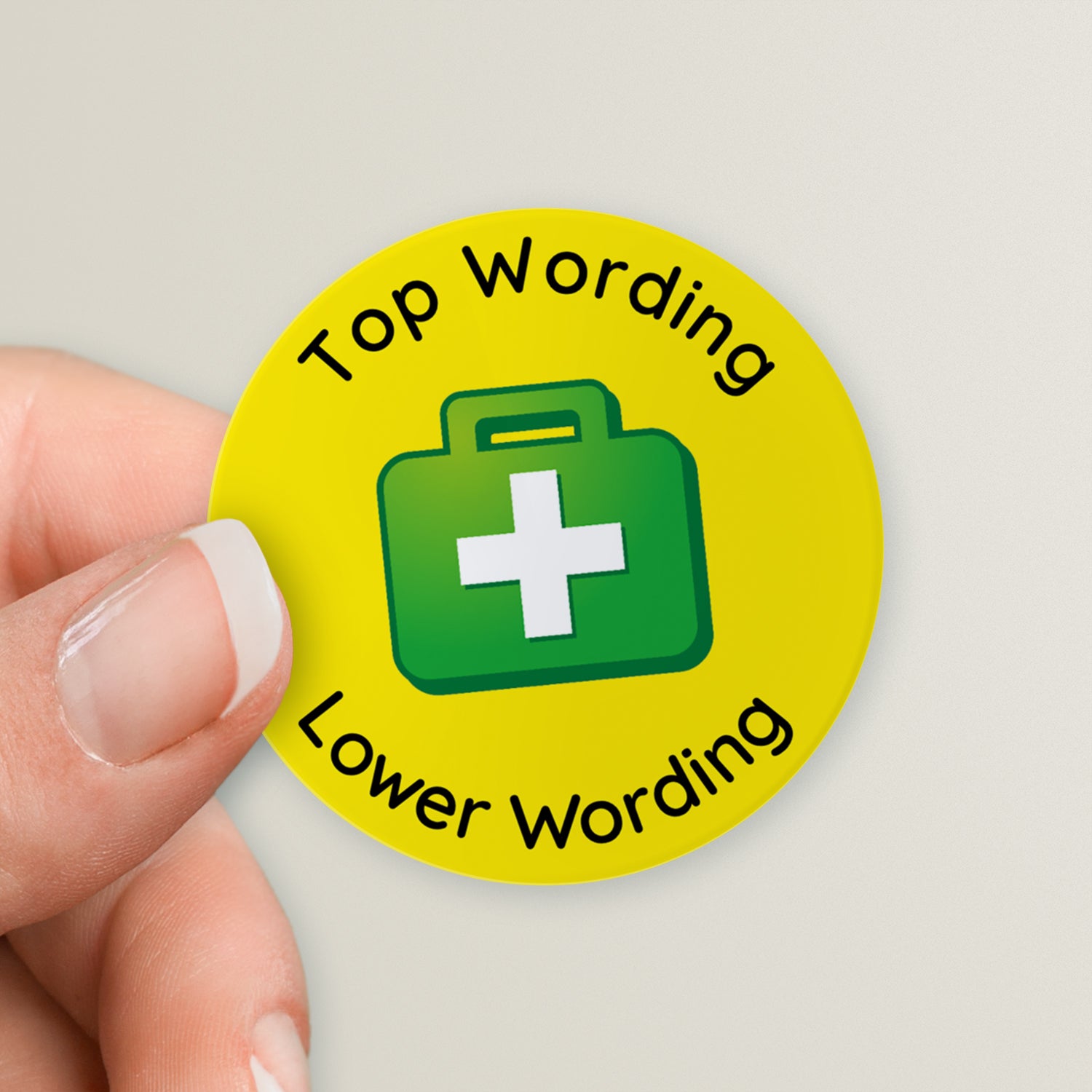 Design Your Own First Aid Stickers | 37mm | PTS Personalised